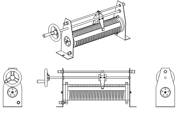 Slider Tubular Wirewound Variable Power Resistor 2000W With Moving ...